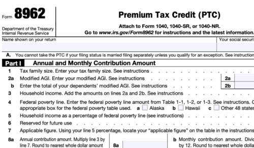What Is Form 8962?